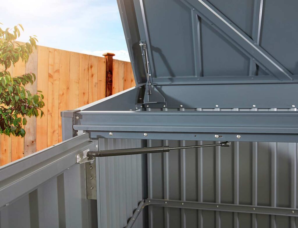 Bromley Horizontal Metal Outdoor Storage | HEX Living, Online