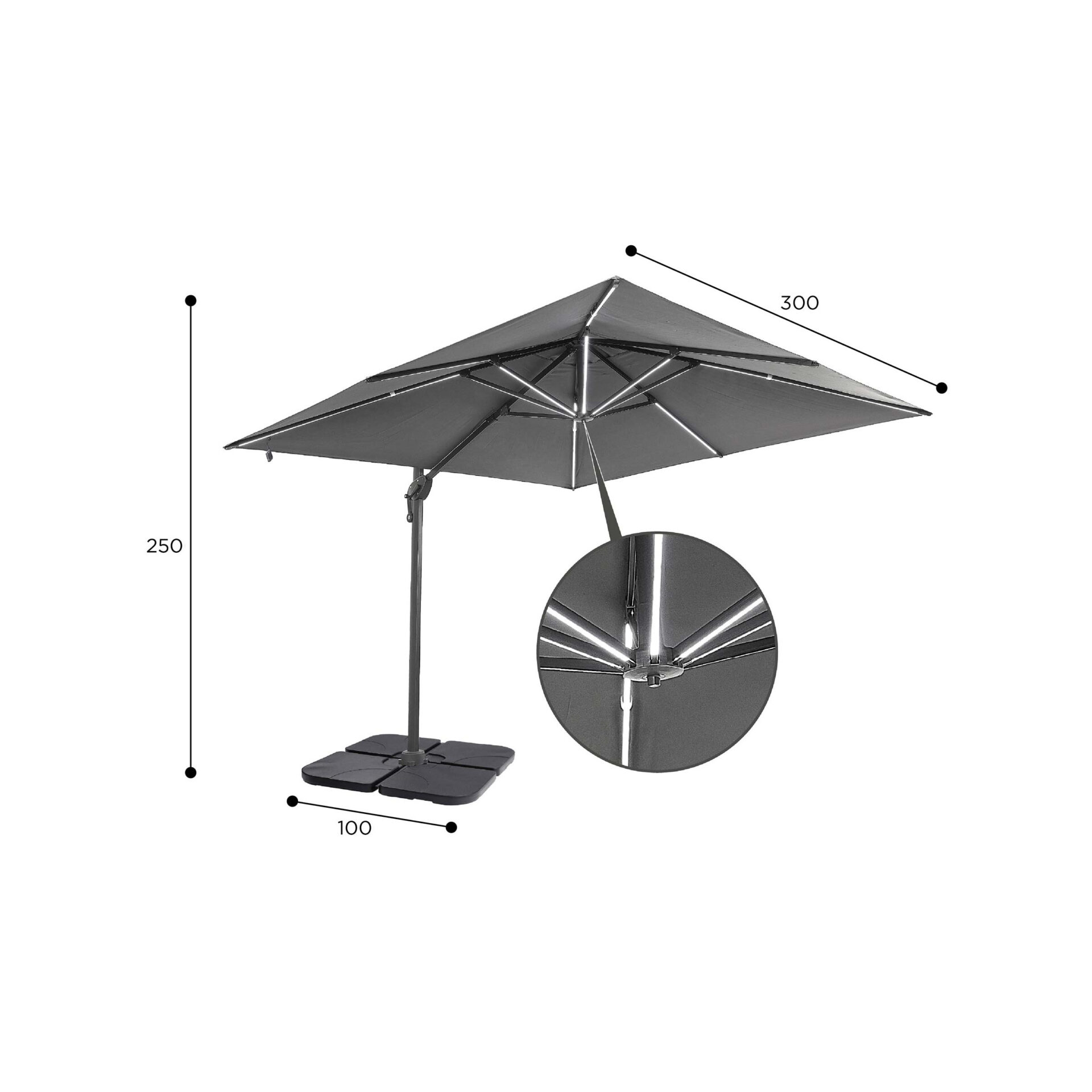 Cantilever Garden Parasol | Garden Furniture | HEX Living, Online