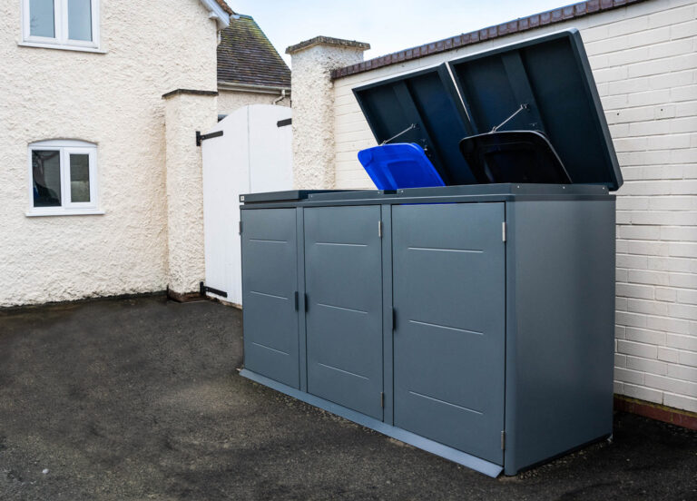 Whiston Metal Wheelie Bin Store | HEX Living, Online
